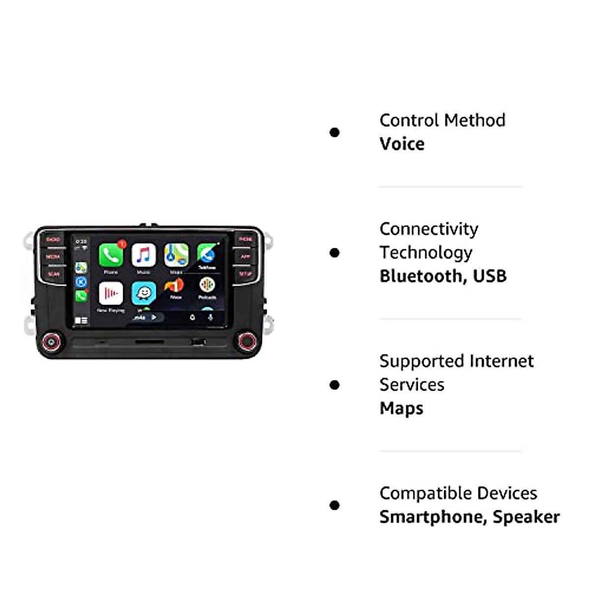 SCUMAXCON 6.5" Car Stereo RCD360 PROII RCD330 Carplay Android Auto ...