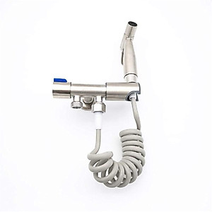 JIYTG Bidet Toilet Spray Kit Stainless Steel Toilet Partner Spray Gun Set 304 Bidet