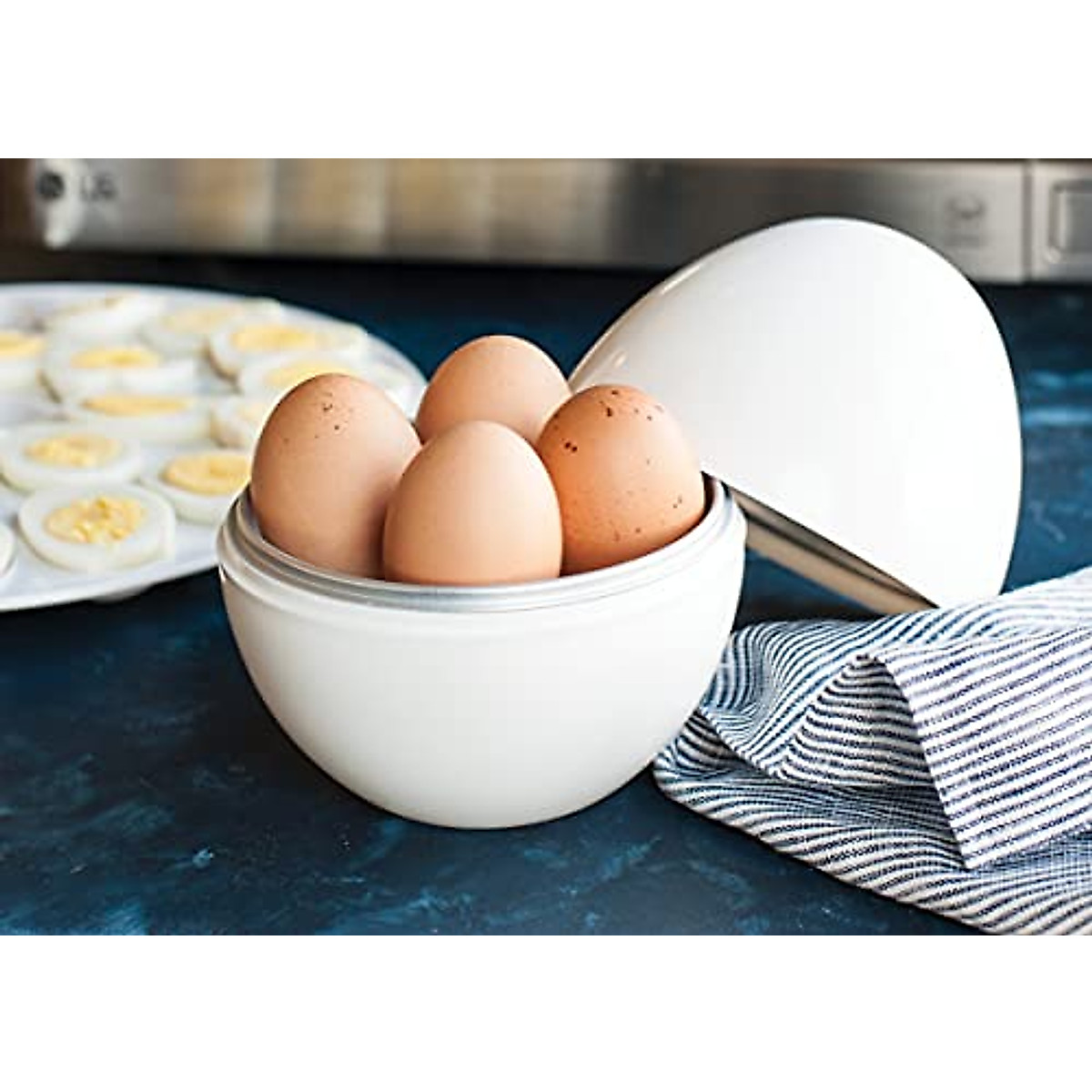 Nordic Ware Microwave Egg Boiler, 4 Capacity, White