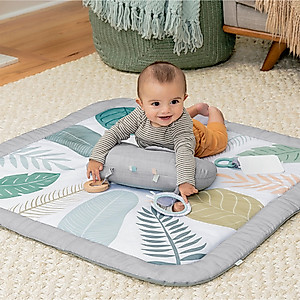 Ingenuity Sprout Spot Baby Milestone Tummy Time Activity Mat and Play Gym Unisex Ages 0+ Months 40 x 40 Inches