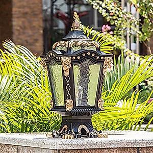 WHYSFX Creative Pillar lamp Outdoor Garden Light Waterproof Home Villa Fence Residential Balcony Sconce Lawn lamp