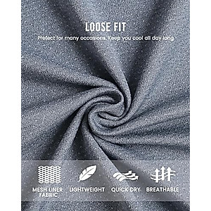 maamgic Tank Tops Men Regular-Fit Athletic Gym Workout Tank Tops Stretch Quick Dry Sleeveless Shirts for Men Blue Large