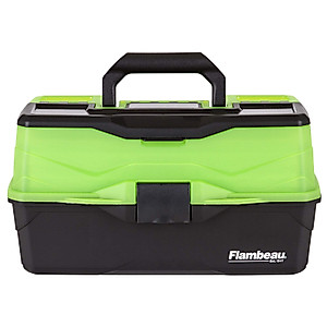 Flambeau Outdoors Hard Tackle Boxes Flambeau 6381TB 1- Tray Hard Tacklebox-Green