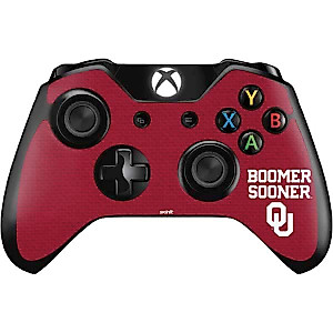 Skinit Decal Gaming Skin Compatible with Xbox One Controller - Officially Licensed College Boomer Sooner Design