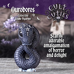 Nemesis Now Cult Cuties Adorable Occult Figurines, Bewitching Evil Spirit Creatures, Hand-Painted, Resin - Ouroboros