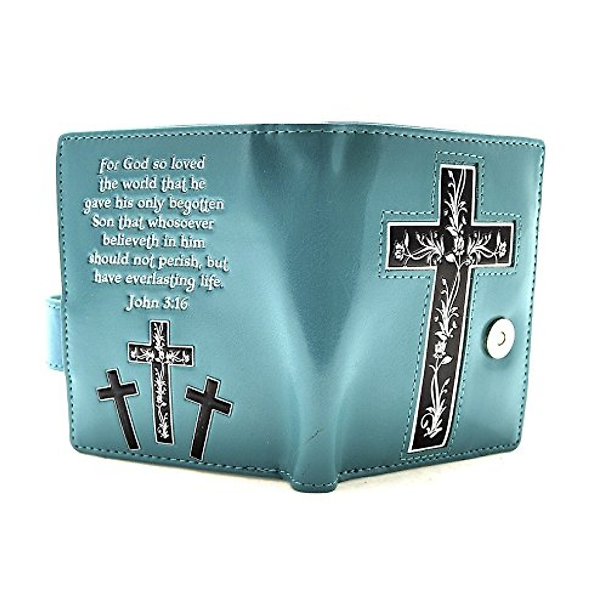 Shag Wear For God So Loved the World John 3:16 Cross Wallet for Women Medium