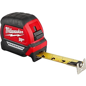 Milwaukee 35 Foot Compact Magnetic Tape Measure with 15 Feet of Reach