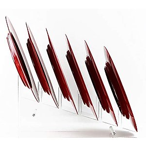 Calypso Basics by Reston Lloyd Melamine Dinner Plate, Set of 6, Red