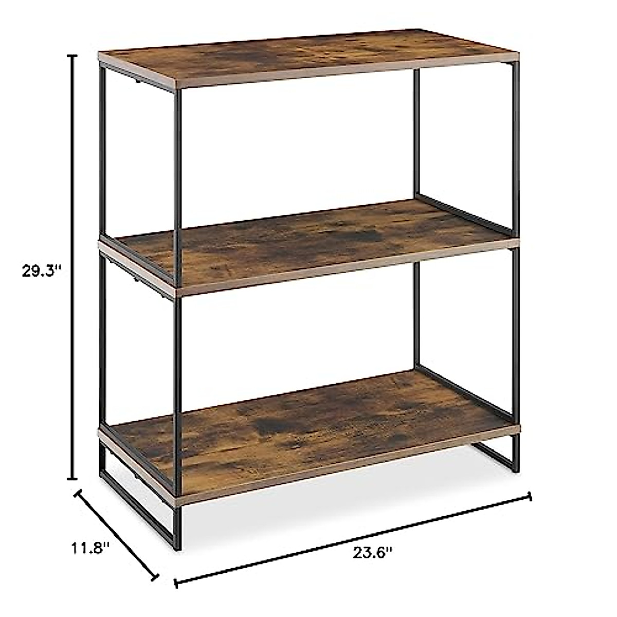 Whitmor Modern Industrial 3 Tier Shelf