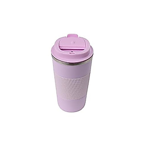 Sip+Sea Dominica 18 oz Stainless Steel Travel Coffee Mug with Flip Lid and Silicone Sleeve | Double Wall Vacuum Insulated