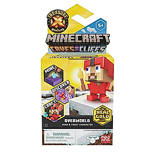 Treasure X Minecraft Caves & Cliffs Multi Pack. Overworld Minecraft Characters. Mine, Discover & Craft with 10 Levels of Adventure & 12 Mine & Craft Characters to Collect. 2 Pack