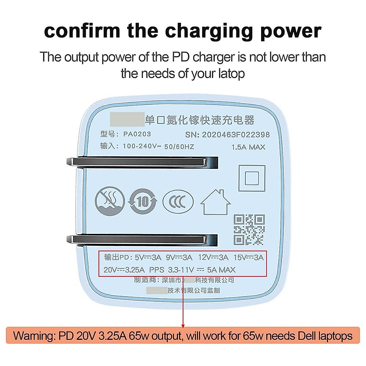 RAINSUNG USB C to Smart Tip Charging Cable for Dell Laptop Charger 45W 65w 90W 4.5mm Connector for Inspiron 11 13 14 17 15 3000 5000 7000-Nylon Braided 1.8m