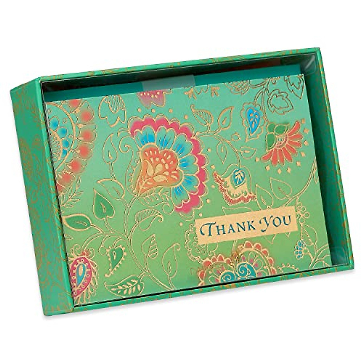 Papyrus Thank You Cards with Envelopes, Floral (12-Count)