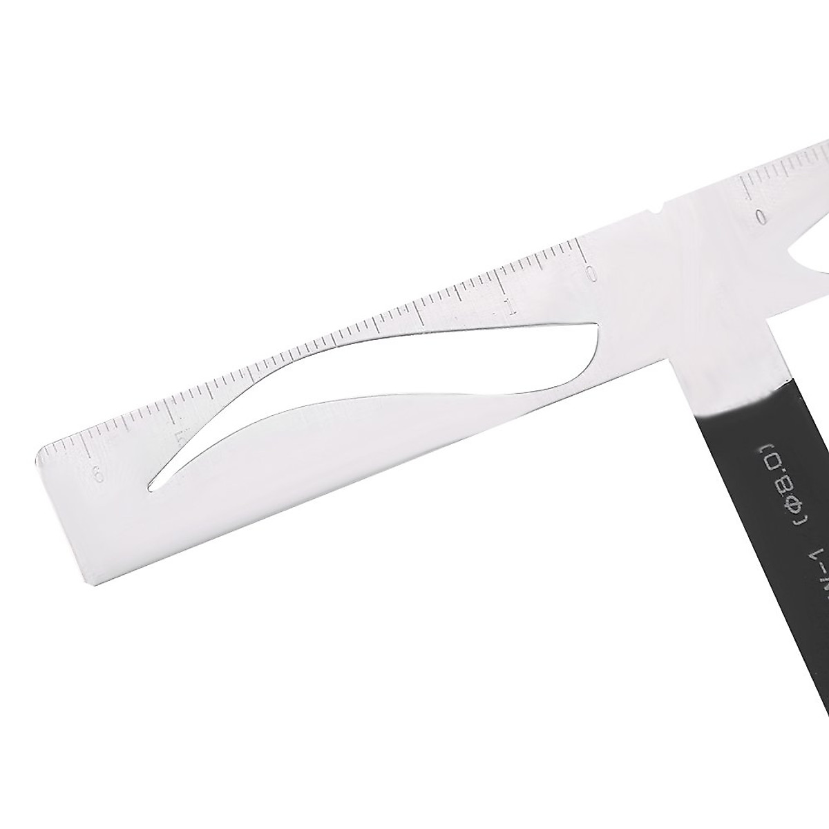 Eyebrow Stencils, Stainess Steel Eyebrow DIY Stencil Eyebrow Drawing Guide Tool Measurement Tattoo Makeup Gold Ratio Positioning Tool(# 1)