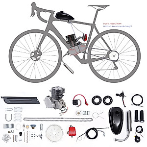 Frederimo Bicycle Motor Kit 100cc 2 Stroke Motorized Bicycle Engine Kit Air-Cooling Petrol Gas Motor Engine Kit Fit for 26''-28'' Bikes (2022)