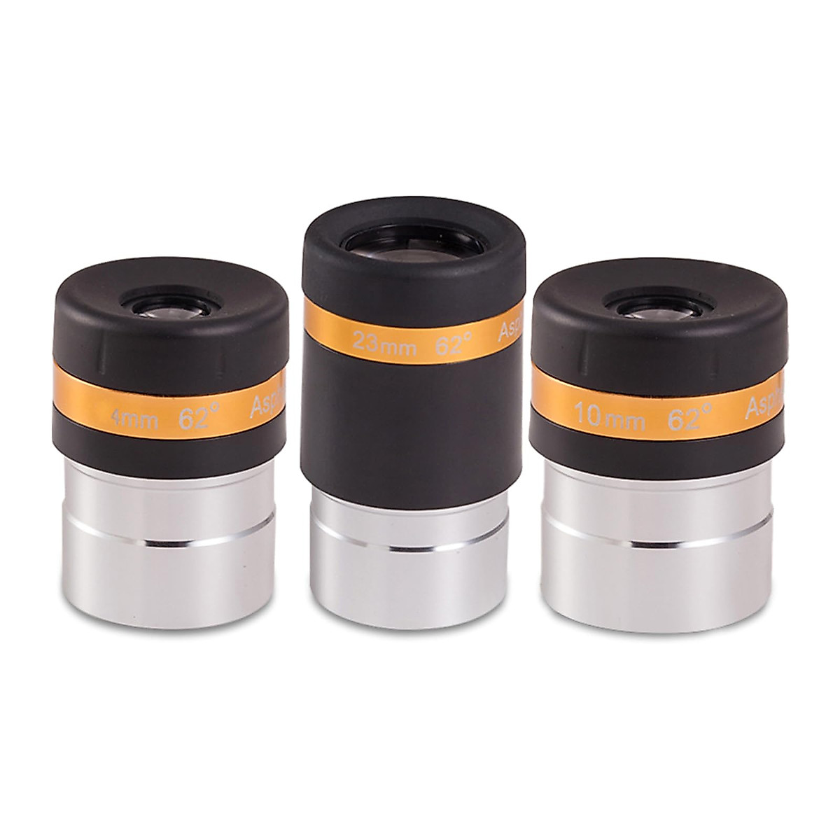 Eyepiece FMC 1.25" 62° Wide Angles 4mm/10mm/23mm For Astronomical AsphericLens Astronomical Eyepiece