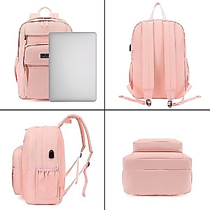 YGR Travel Laptop Backpack, Anti Theft Casual Rucksack Slim Business Laptop Backpack with USB Charging Port, Water resistant College Computer Bag Gift for Women, Men, College, Outdoor Sports, Work