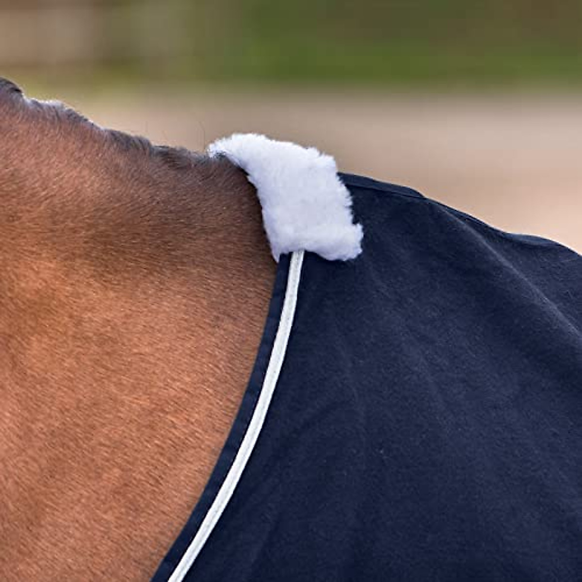 Horze Millau Wool Blanket - Dark Blue - 84 in