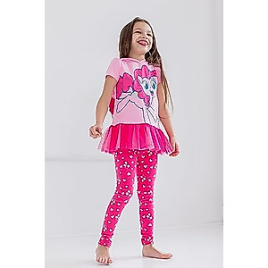 My Little Pony Pinkie Pie Little Girls Cosplay T-Shirt and Leggings 7-8