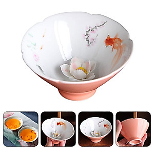 Hemoton Ramekins Cereal Bowl Bowls Japanese Tea Set Colorful Painting Tea Cup Household Teaware Ceramic Tea Cup Chinese Tea Tasting Cup Chinese Tea Set Soup Soup Bowls Bowl Mini Tea Cup