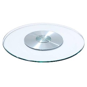 Lazy Susan for Dining Table, Lazy Susan Turntable Large Glass, Table Top Lazy Susan, for Dinner Table, Chinese Restaurants, Kitchen, Patio, Garden