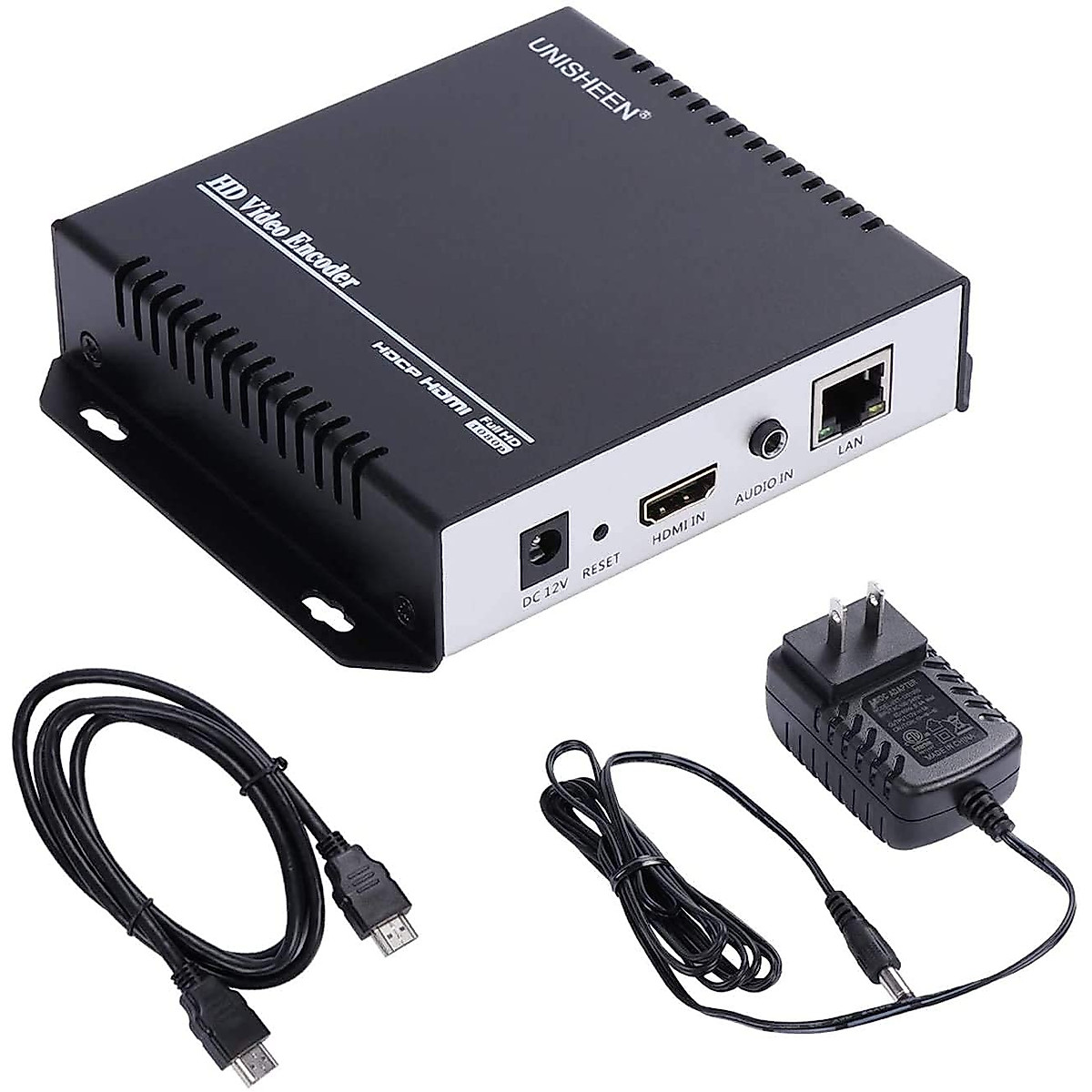 UNISHEEN H.264 Live HDMI Video Encoder Supports RTSP, RTP, RTMP, HTTP, UDP, SRT for IPTV, Live Stream Broadcast Supports (BM3100H)