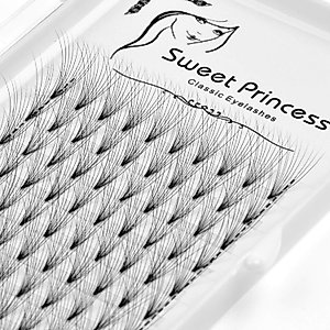 12rows,120pcs 10D Premade Volume Fans Eye Lashes Extensions Thickness 0.07mm D Curl Black Soft Individual False Eyelashes Makeup Fake Lashes Cluster 8-18mm to Choose (12MM)