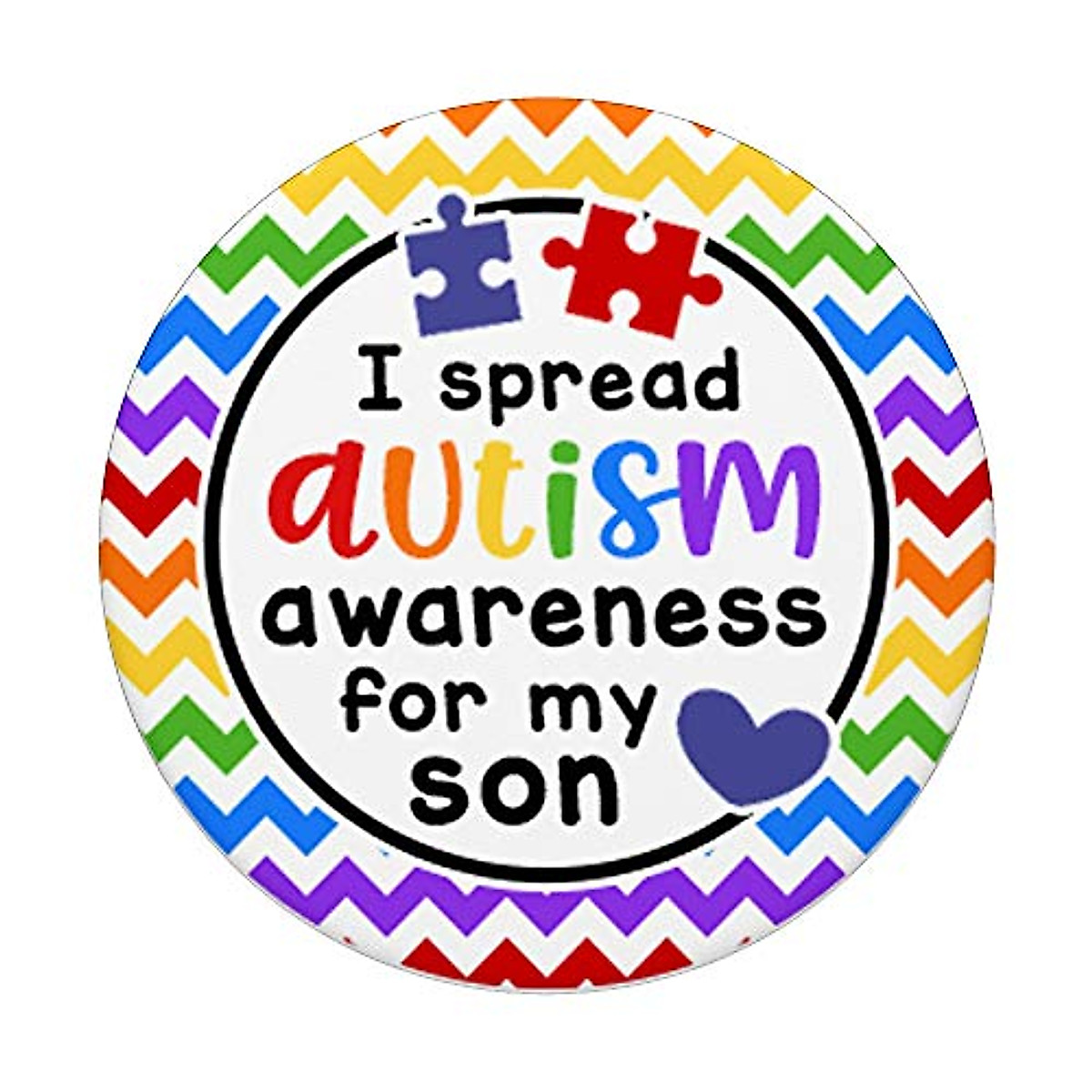 Autism Pop Socket - Autism Popsocket - Awareness for Son PopSockets PopGrip: Swappable Grip for Phones & Tablets