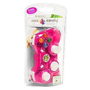 PDP Rock Candy Wired Controller for Xbox 360, Pink Palooza
