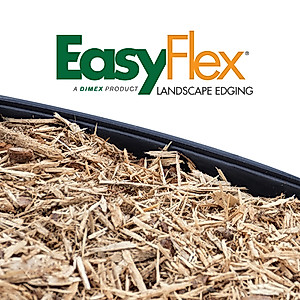 EasyFlex No-Dig Landscape Edging Kit with Anchoring Spikes, 40 Feet (1.5 in Tall)