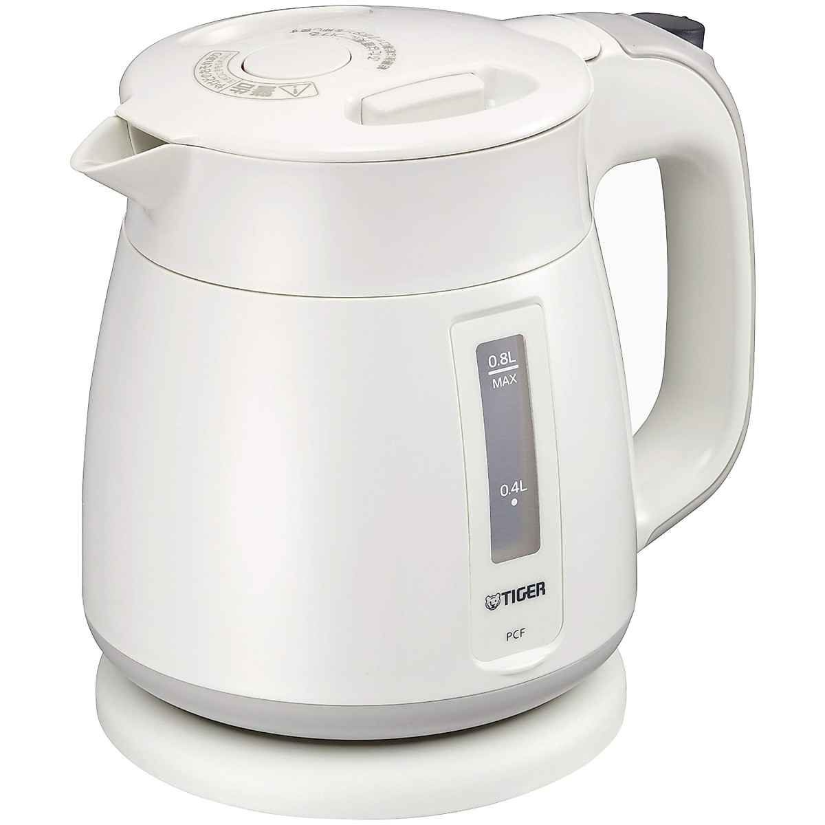 Tiger thermos electric kettle 800ml white Wakuko PCF-G080-W Tiger