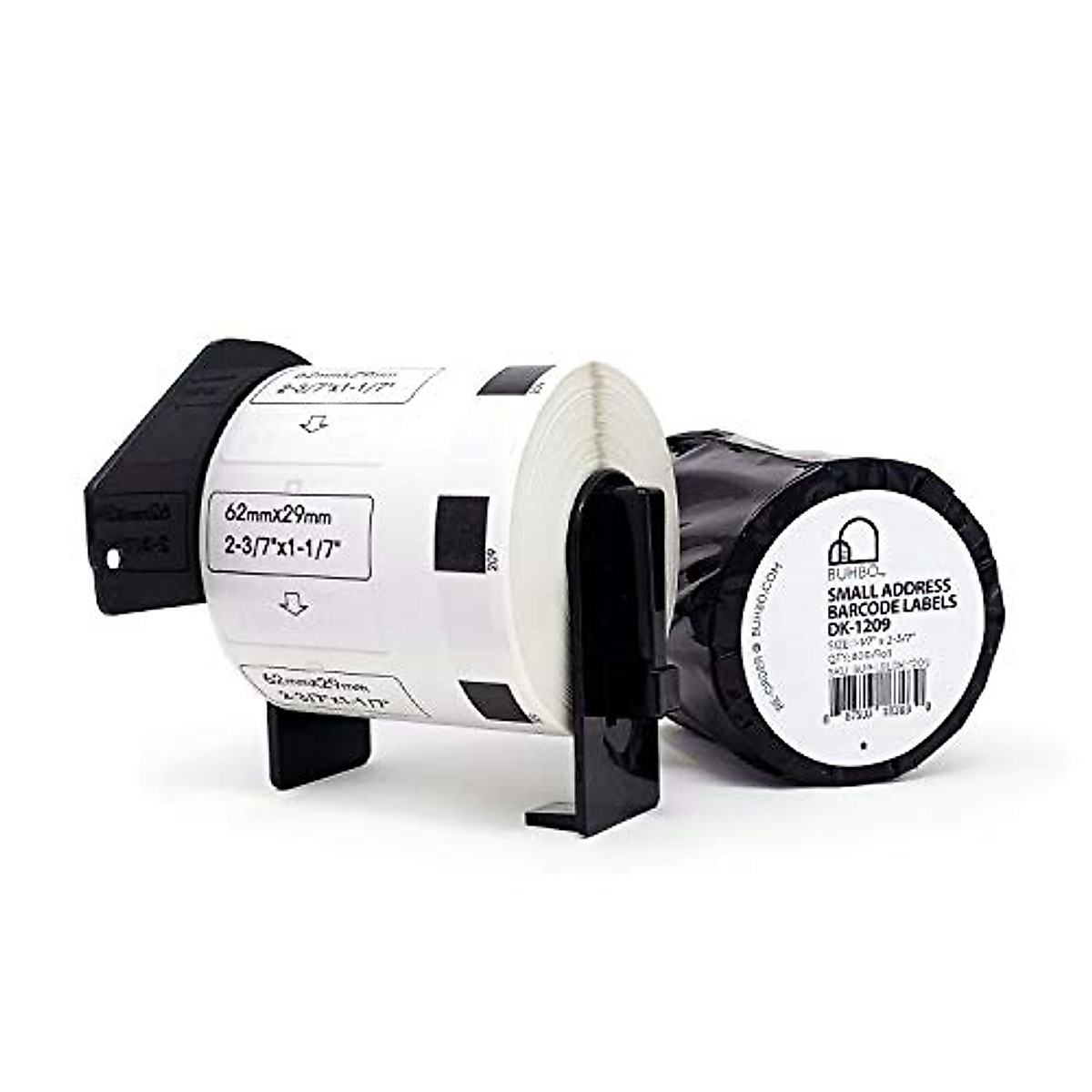 Buhbo Compatible Refill Replacement Label for Brother DK-1209 2-3/7" x 1-1/7" Small Address and Barcode (8 Pack / 800 Labels Per Roll)