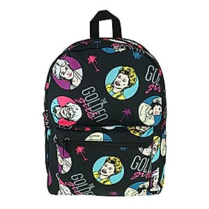 KBNL Golden Girls Sitcom Series All Over Print Sublimated Backpack - 64969, Black