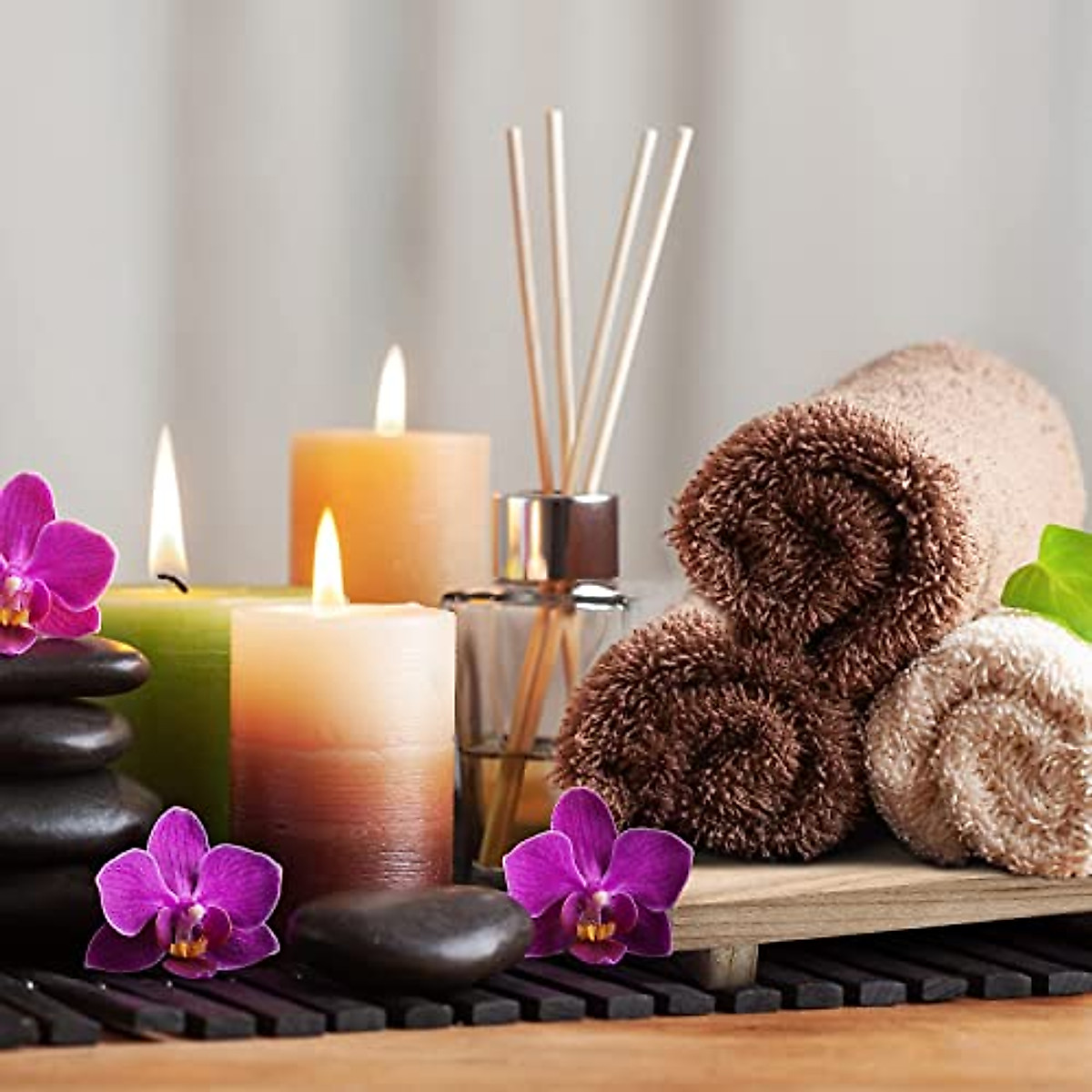 Wood Riser Tray Soap, Stand Soap Tray for Kitchen Sink, Wood Pedestal for Kitchen Counter Sink Stand Decorative Rustic Bathroom Dishes for Plant Bottles Candles Display (Natural, 9 x 6 Inch)