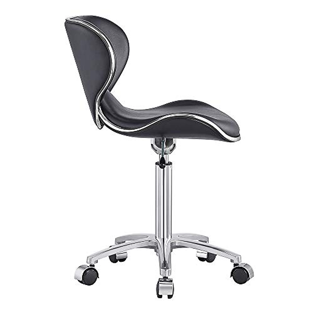 Beauty Salon All Purpose Rolling Stool Manicure Technician Stool Doctor Office Tattoo Stool With Height Adjustment - Esperto