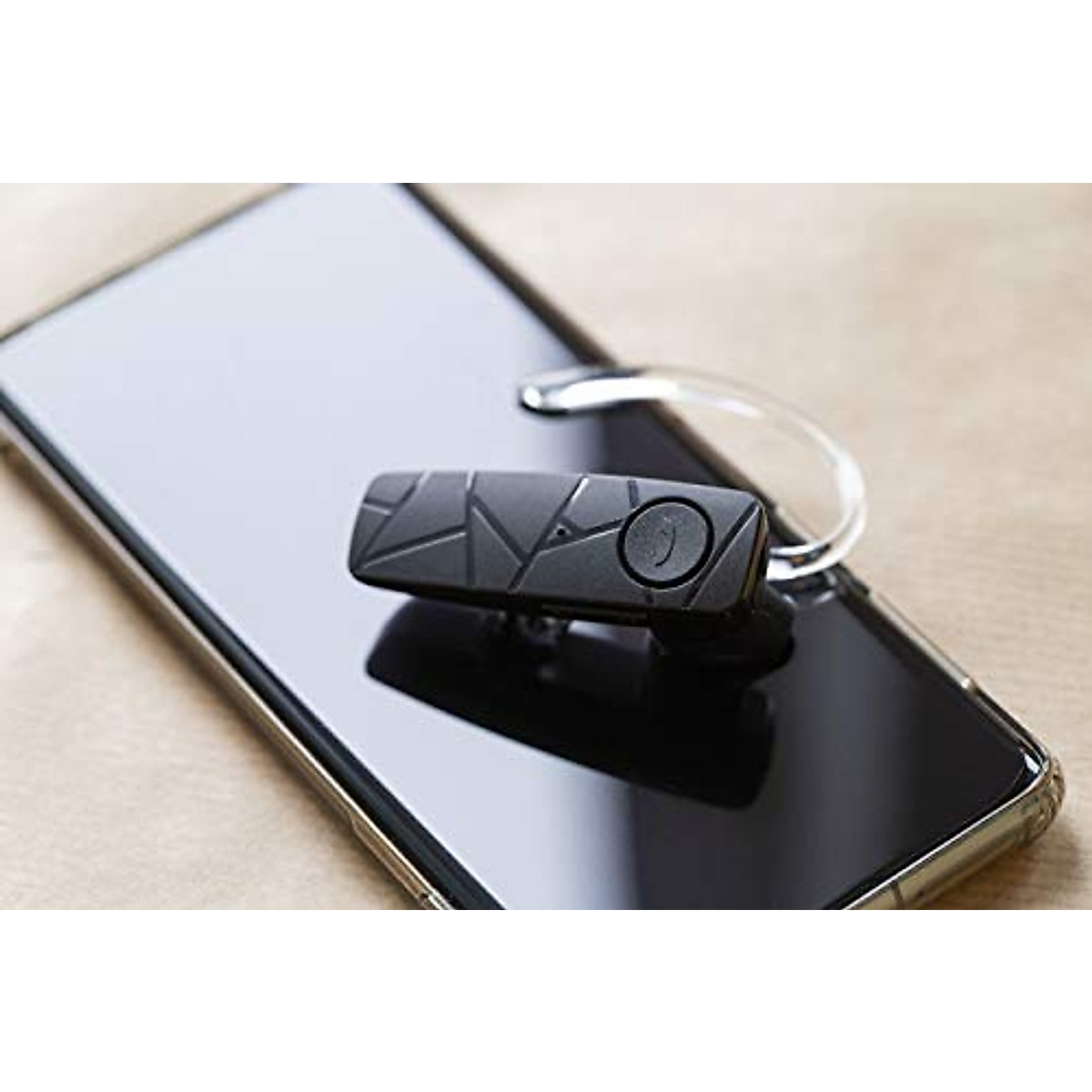 TELLUR VOX 55 Bluetooth Headset, Handsfree Earpiece, BT v5.2, Multipoint Two Simultaneous Connected Devices, 360° Hook for Right or Left Ear, iPhone and Android