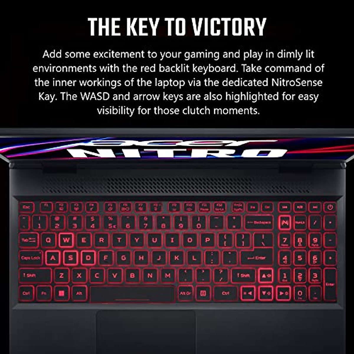 Acer Nitro 5 AN515-58-525P Gaming Laptop | Intel Core i5-12500H | NVIDIA GeForce RTX 3050 Laptop GPU | 15.6" FHD 144Hz IPS Display | 8GB DDR4 | 512GB PCIe Gen 4 SSD | Killer Wi-Fi 6 | Backlit Keyboard