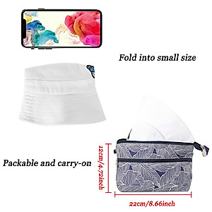 ZLYC Unisex Fashion Embroidered Bucket Hat Summer Fisherman Cap for Men Women Teens (Butterfly Pure White)