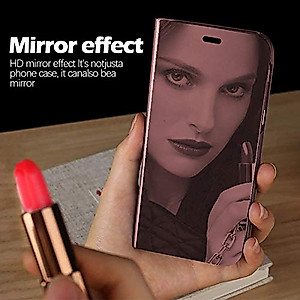 Compatible with Samsung Galaxy A14 5G Case Flip Leather Cover Clear S-View Mirror Shockproof Cover with Kickstand Anti-Scratch Protective Phone Cases Cover for Samsung A14 5G