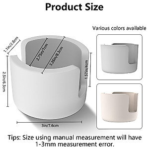 PENGARO Kitchen Sponge Holder for Sink, Diatomite Standing Dish Sponge Holder Cup, Ceramic Fast Drying Stone Sink Caddy Kitchen Sink Organizer for Kitchen Counter Decor Small Sink Caddy, Grey