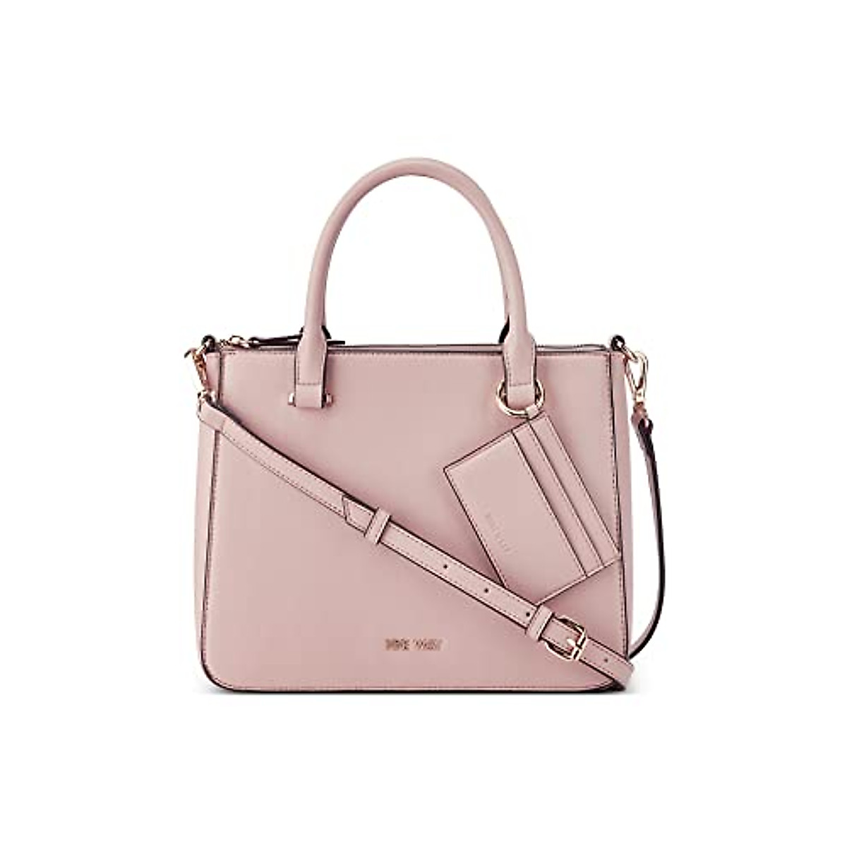 NINE WEST LUCIANNE Jet Set Satchel, Pale Pink