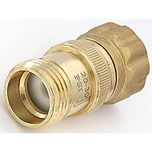 Vibrant Yard Co. LLC Lead-Free Brass 20-30 psi Water Pressure Reducer Regulator, 3/4 inch Hose Thread for Drip System, 140 psi Max Inlet Pressure