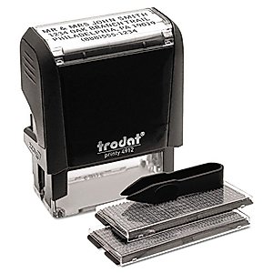 Trodat Printy Economy Self-Inking Do It Yourself, Customizable Message or Address Stamp, Impression Size: 3/4 x 1-7/8 Inches, Black (5915) (USS5915)