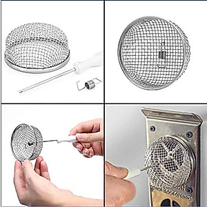 Flying Insect Screen RV Accessories, 2 Pack RV Heater Vent Cover, Use for Furnace Vents on Travel Trailers, Motorhomes, and Camper Trailers Prevents RV Vent Damage