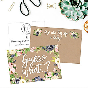 25 Pregnancy Announcement Card Set, We're Expecting Baby Surprise Having Birth Reveal Only Best Friends Get Promoted To Auntie Aunt Uncle Grandpa Grandma Grandparent Sister Brother Family Dad Mom