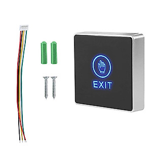 Sonew DC12V NC NO Door Exit Release Button Switch Panel LED Light for Door Access Control System