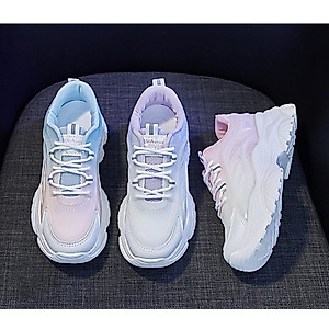 FOFJR Womens Walking Shoes Non Slip Sneakers Comfortable Tennis Running Shoes Blue