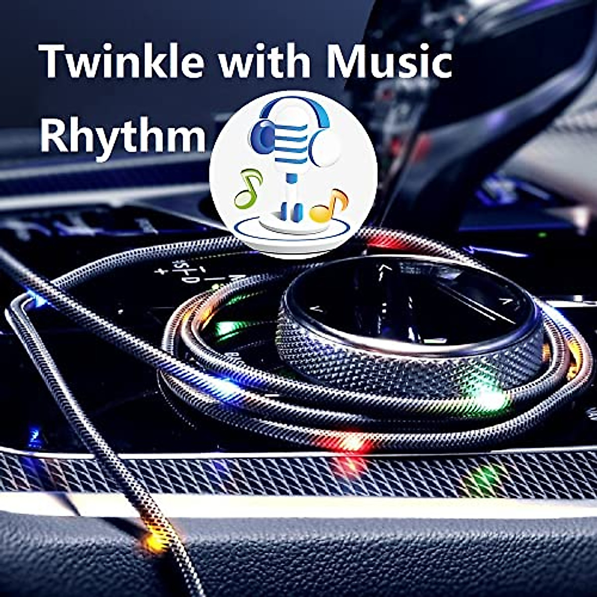 USB C Cable,Fast Charging USB A to C Cable with Data sync, Voice Control LED Light Up Phone Charger Cord for Samsung Galaxy S8/S9/S10/S20/S21, LG, Google Pixel, Oneplus, Moto and More.