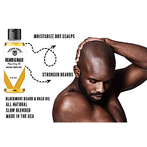 Blackmane Skincare Bald Head Moisturizer Bald Head Car For Men, Oil For Bald Head Use After Beard Trimmer For Men or Head Shaver For Men