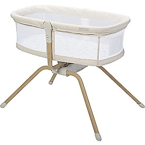 Primo Little Cloud Gliding Bassinet, Portable Folding Bassinet with Travel Bag and Removable Canopy